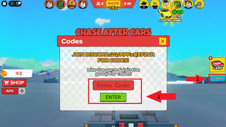 Cars vs trucks codes (January 2026)