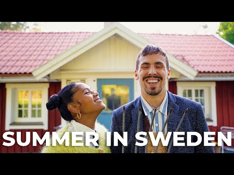 International family celebrates beauty of the Swedish summer season