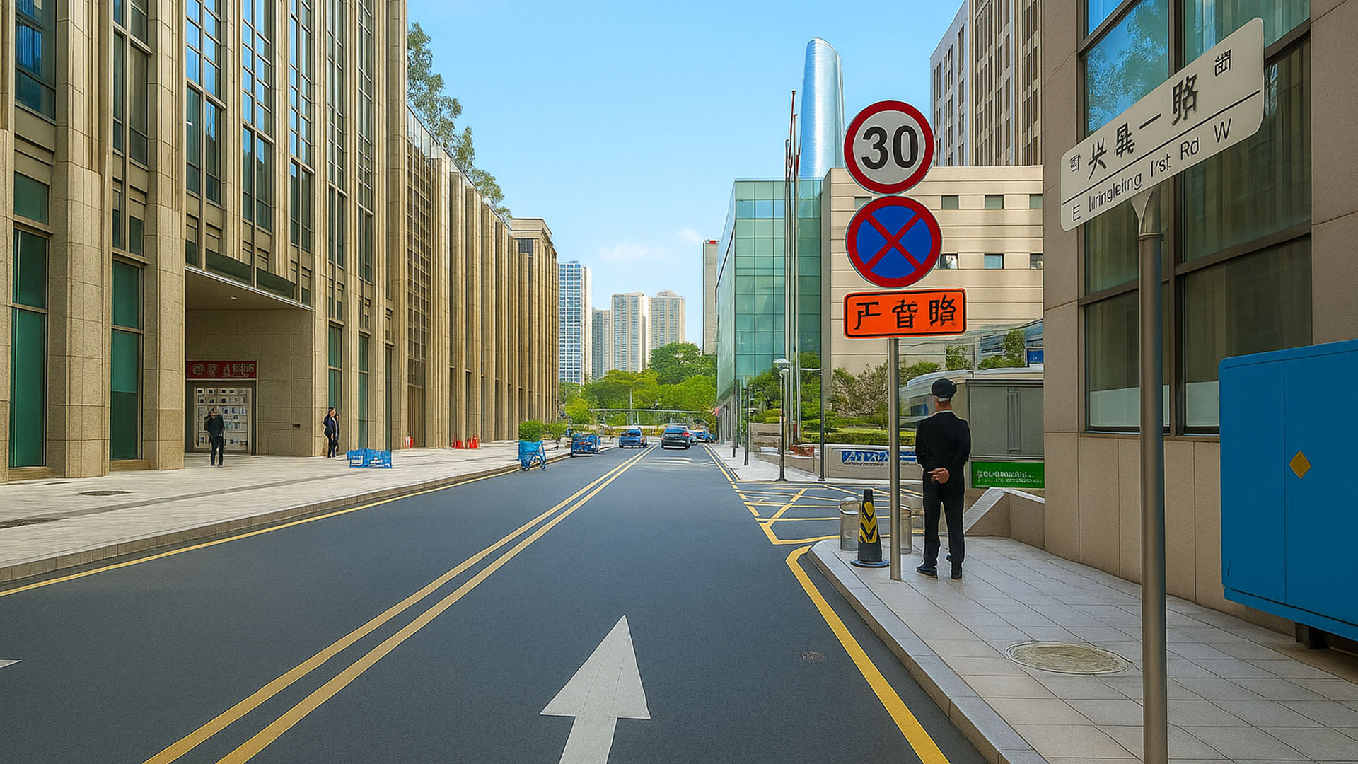 Strict Rules on This Office Street in Shenzhen