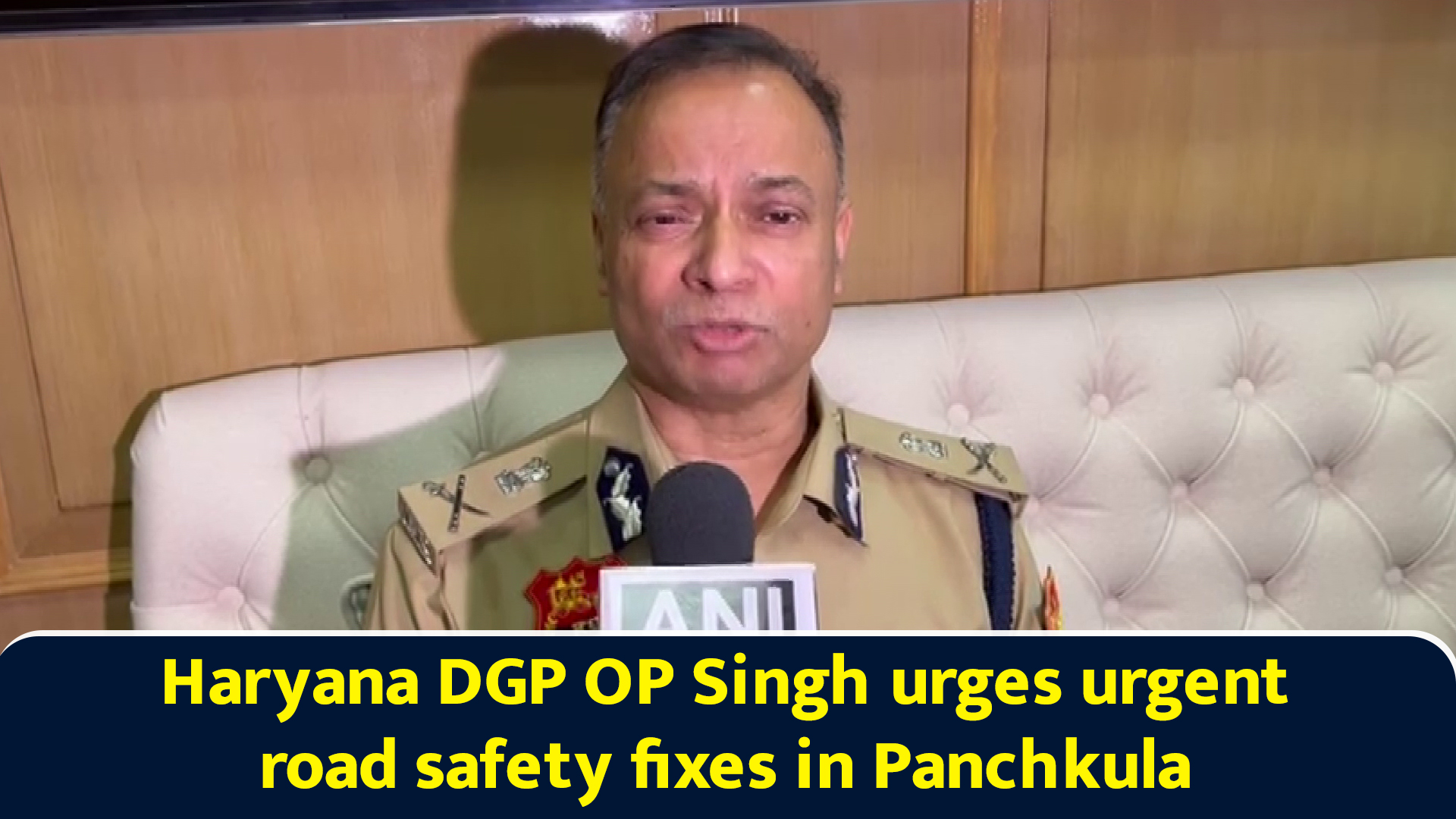 Haryana DGP OP Singh urges urgent road safety fixes in Panchkula