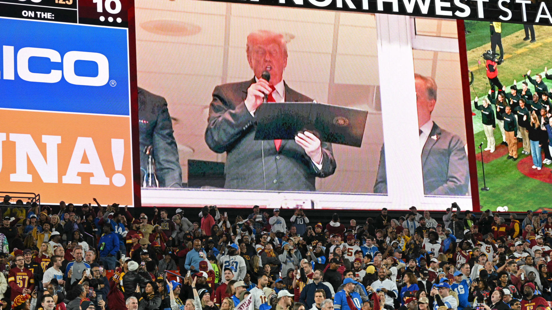 Trump Booed, Flipped Off at Washington Commanders Game