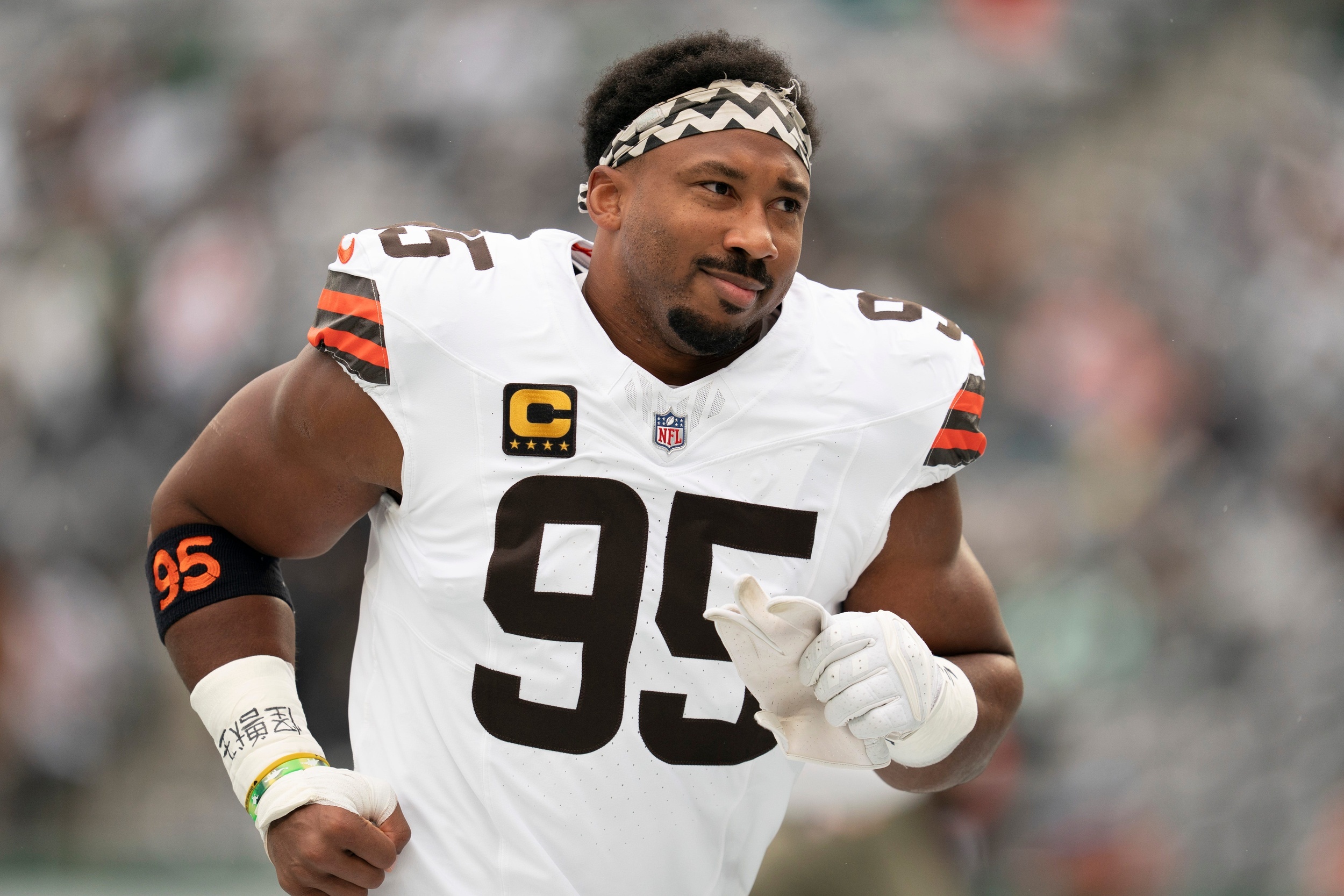 Myles Garrett, Jerry Jeudy address Browns' Dillon Gabriel, Shedeur Sanders situation