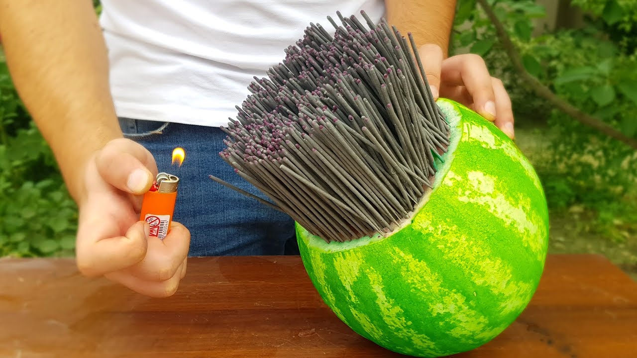EXPERIMENT: Watermelon vs Firecracks ! Smart Ideas.