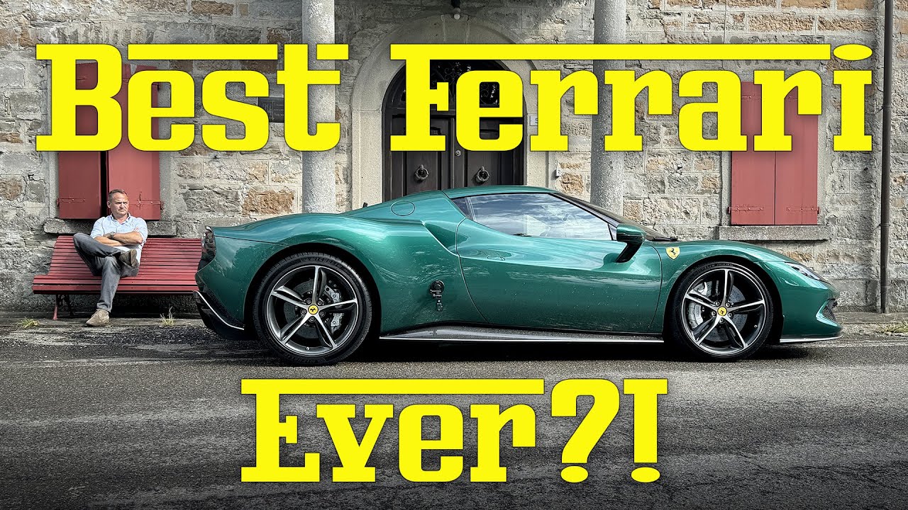 I drive a Ferrari 296 GTB on epic roads! 🚗💨