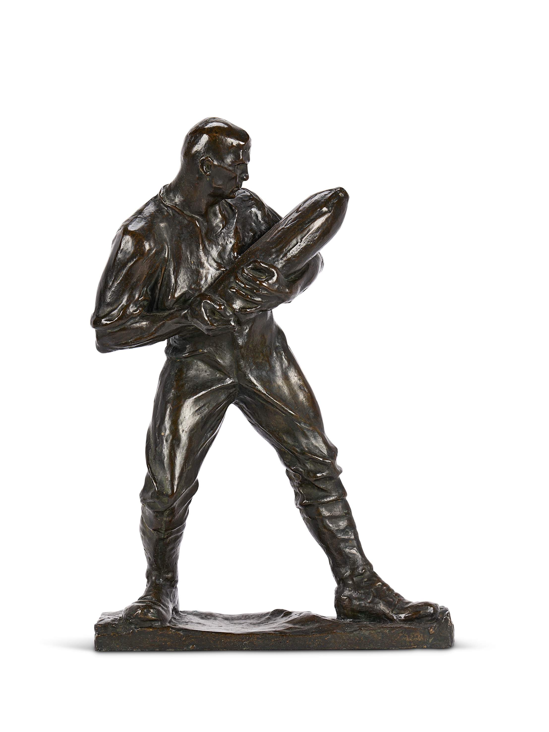 Sculpture of soldier which was created on front line to go under the hammer