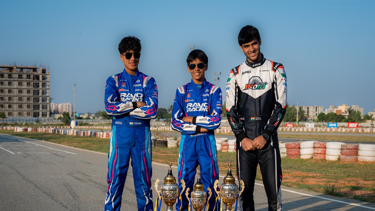 Kiaan Shah, Krish Gupta Shine at National Rotax Karting Championship