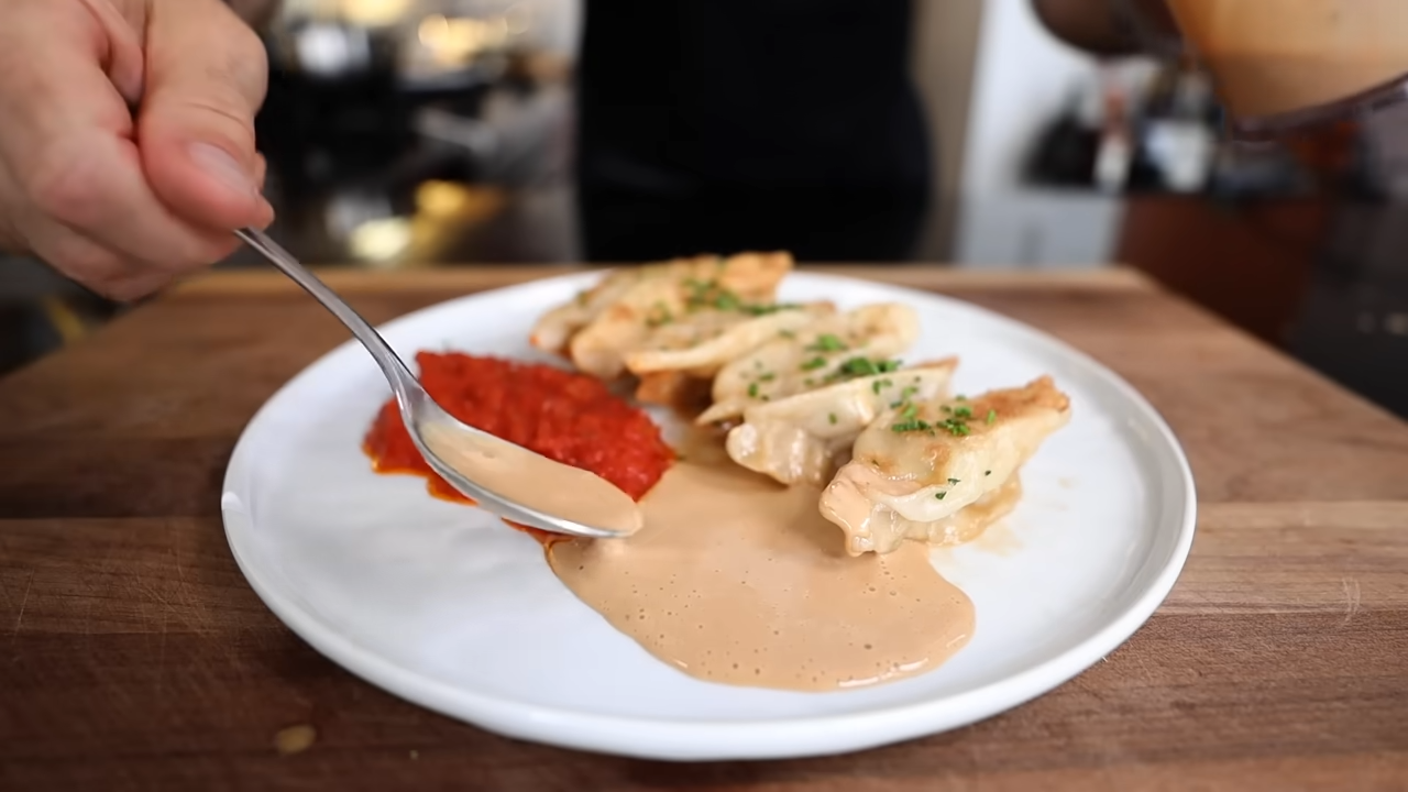 Gyoza gone wild! Making Morimoto's recipe with a twist