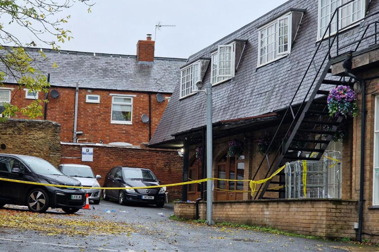 Police cordon off car park after incident at Rothwell hotel