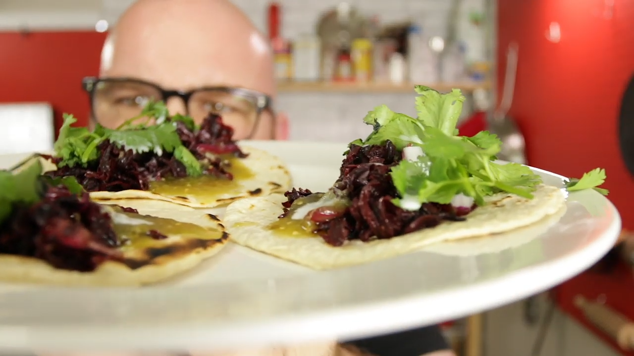 Quick and easy taco meat alternative made from a flower