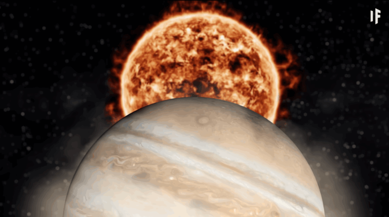 What If the Sun Consumed Jupiter?