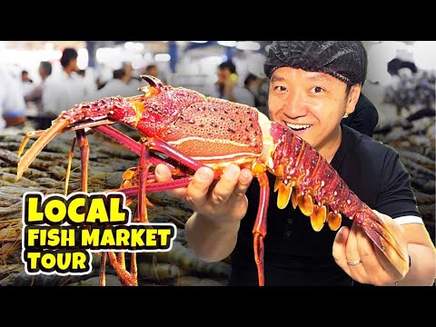 Giant Lobster & Massive Fried Fish Feast at Dubai’s Seafood Market