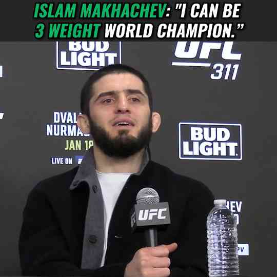 Islam Makhachev "I Can Be 3 Weight World Champion”