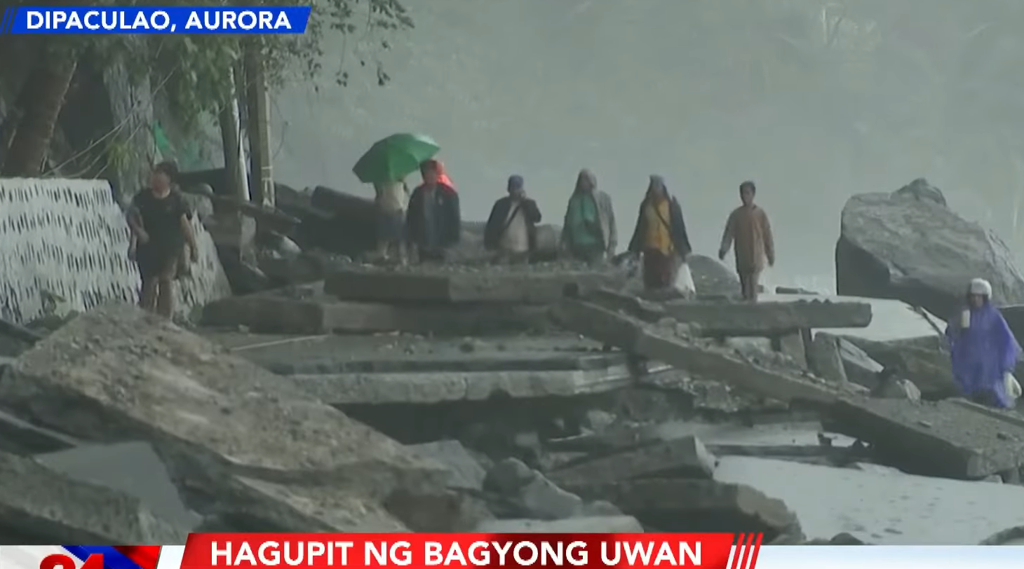 3 towns isolated after Uwan destroys Aurora's main highway