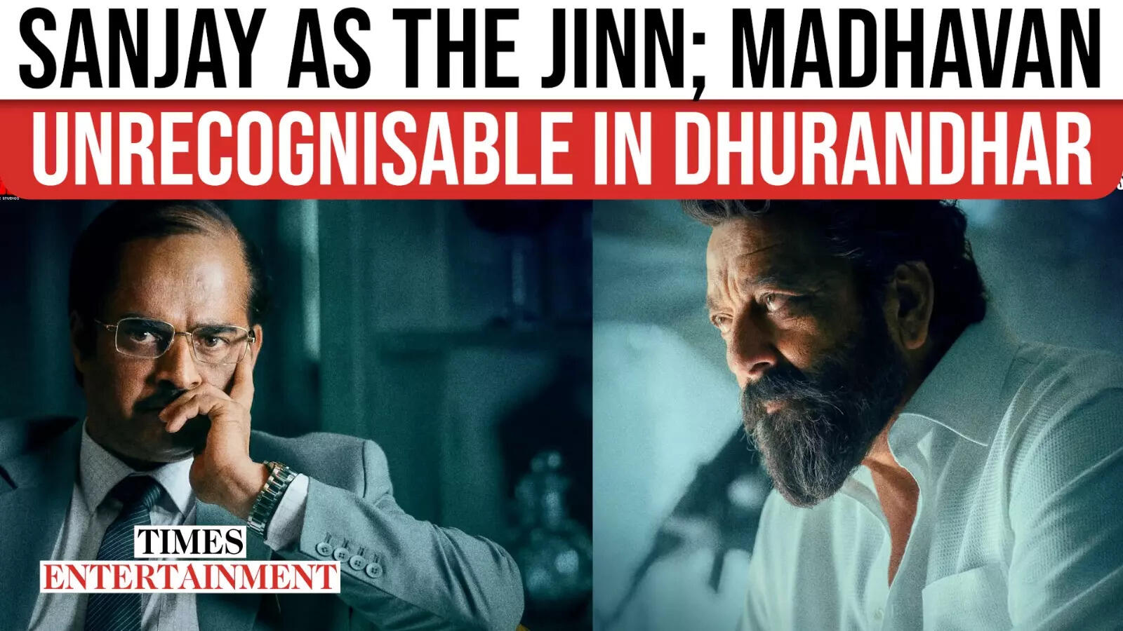 'Dhurandhar' R Madhavan & Sanjay Dutt's Intense First Look Unveils