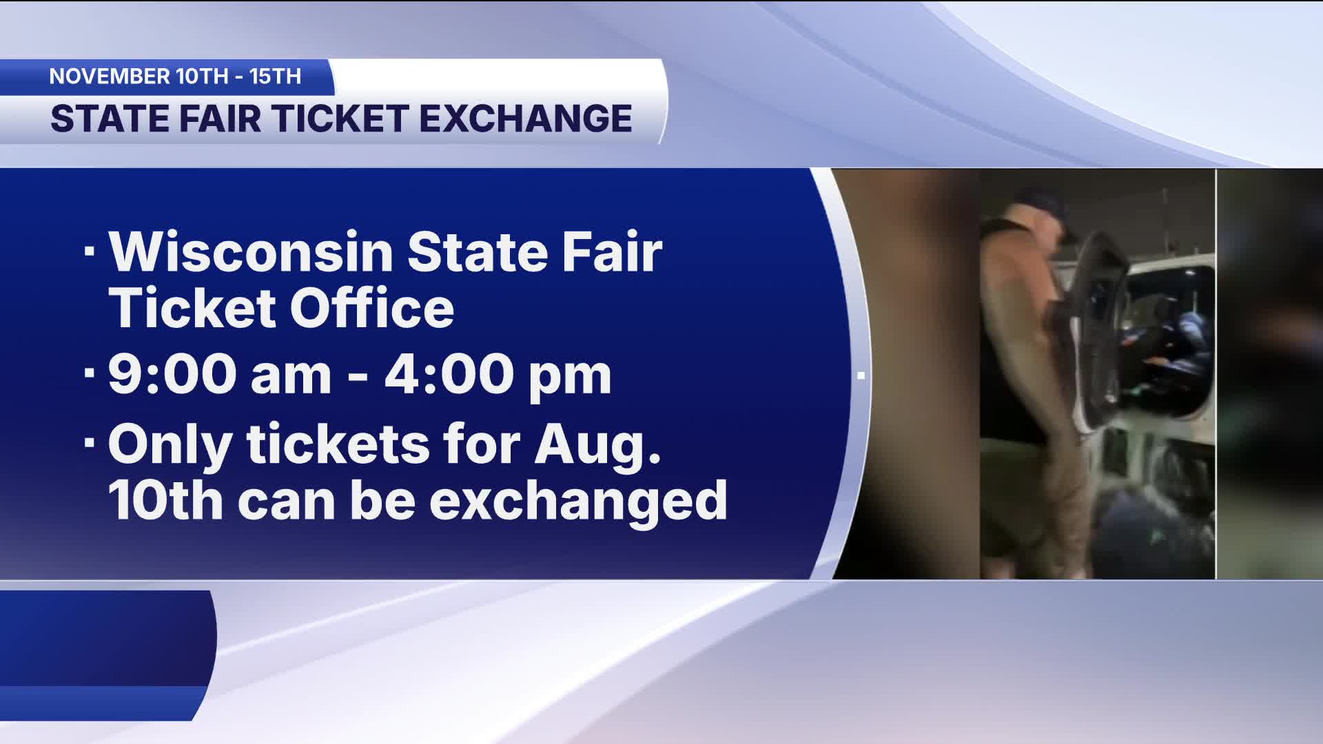 Wisconsin State Fair ticket exchange begins Monday