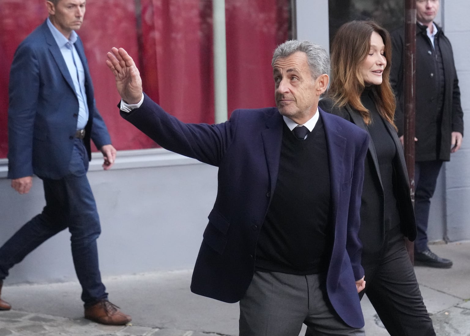 Ex-French president Sarkozy leaves jail pending appeal in conspiracy case
