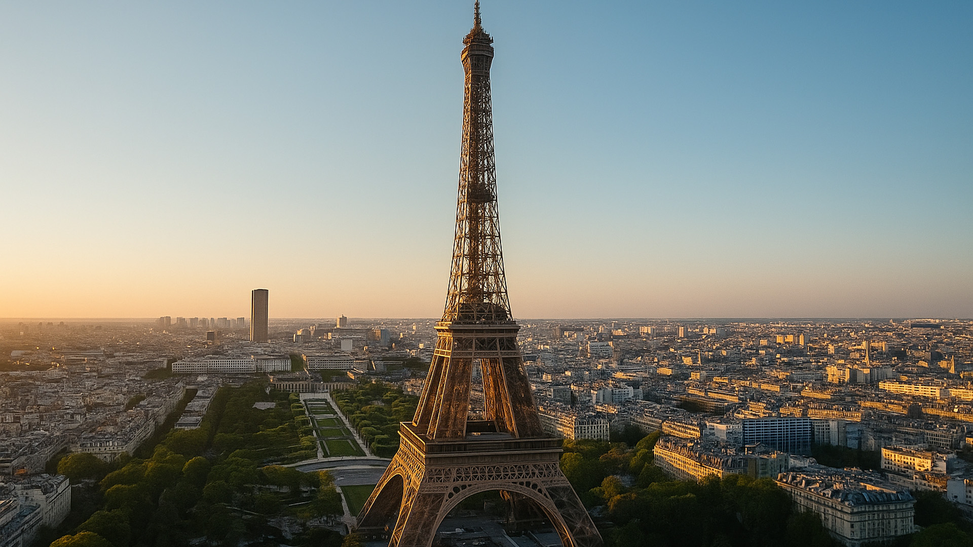 Golden Light Over Paris and Beyond