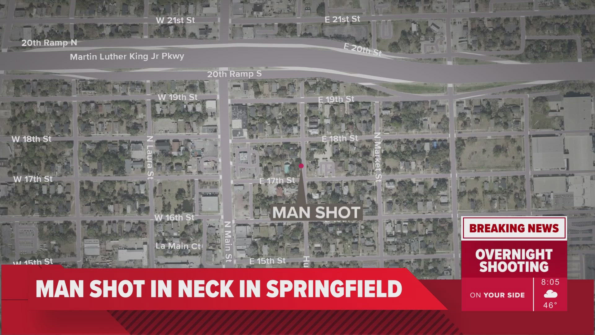 Man in non-life-threatening condition after shooting in Springfield ...