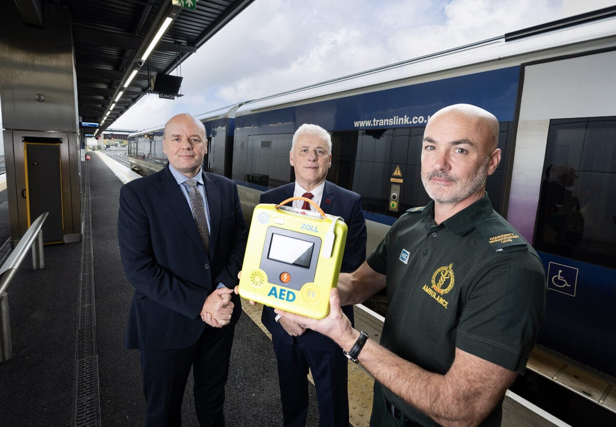 Translink Announces Defibrillator Roll-Out Across NI Railways Fleet