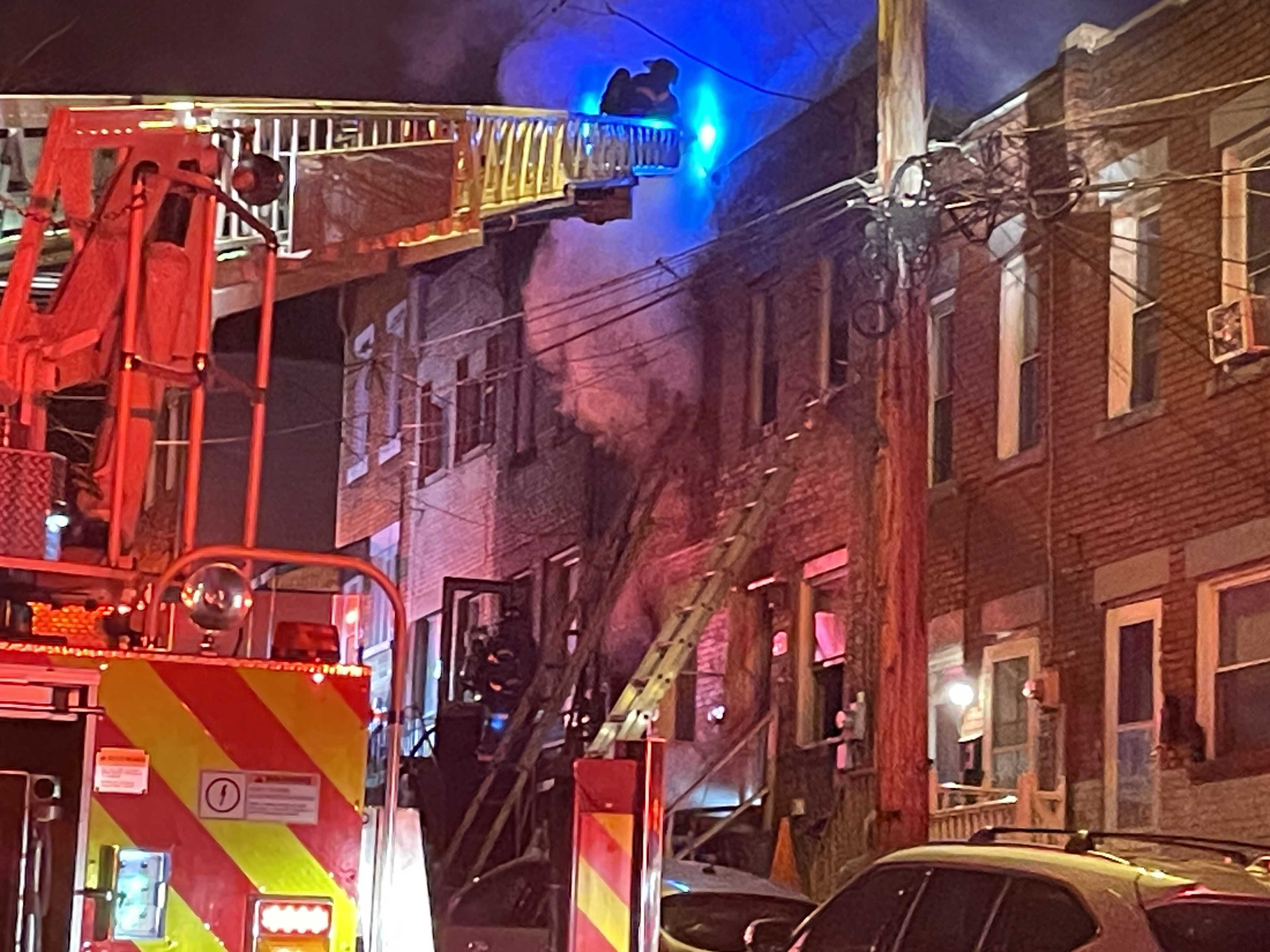 Two firefighters injured responding to fire at rowhouse in Pittsburgh’s ...
