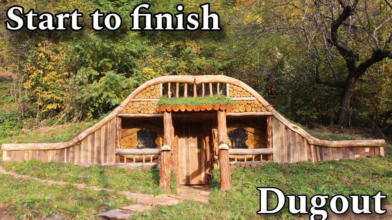 Do-it-yourself dugout in the field. From start to finish