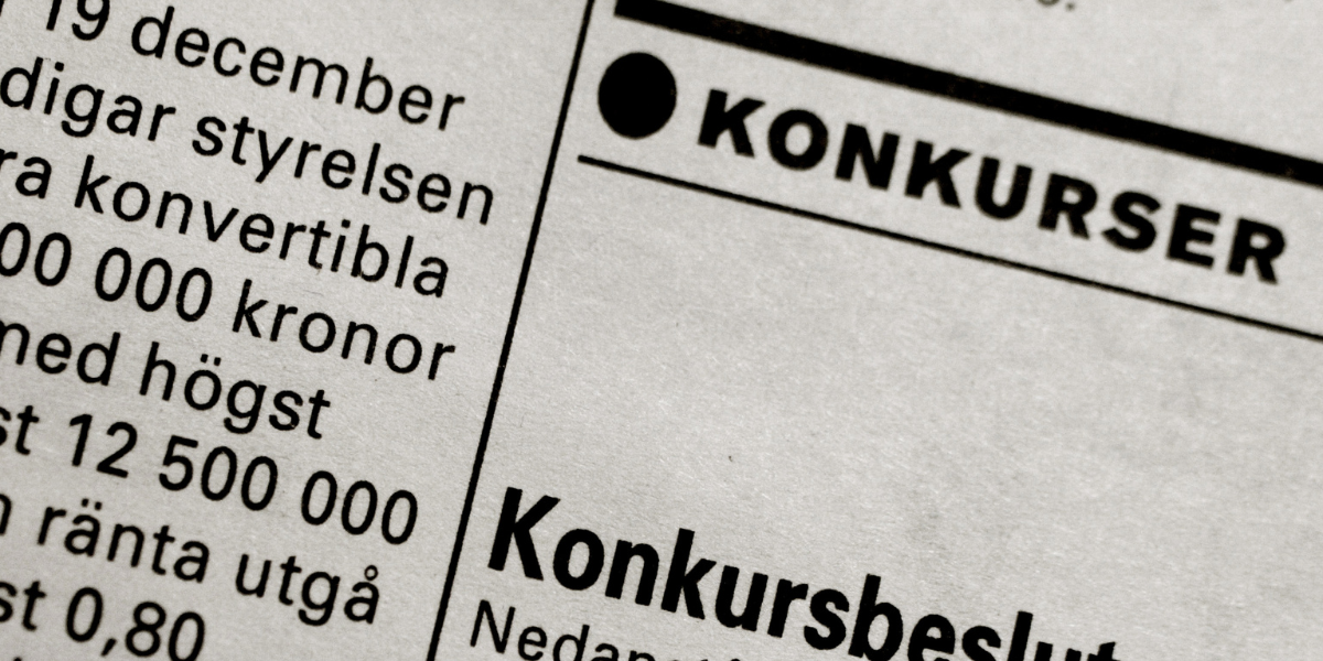 Konkurserna skjuter i höjden i Stockholm