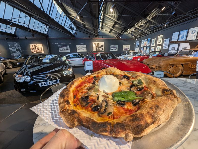 London’s 67 Sourdough Restaurant Is Where Cars And Pizza Meet