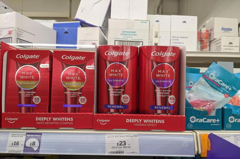 Toothpaste tubes hit £23 price mark in supermarkets as shoppers say it ...