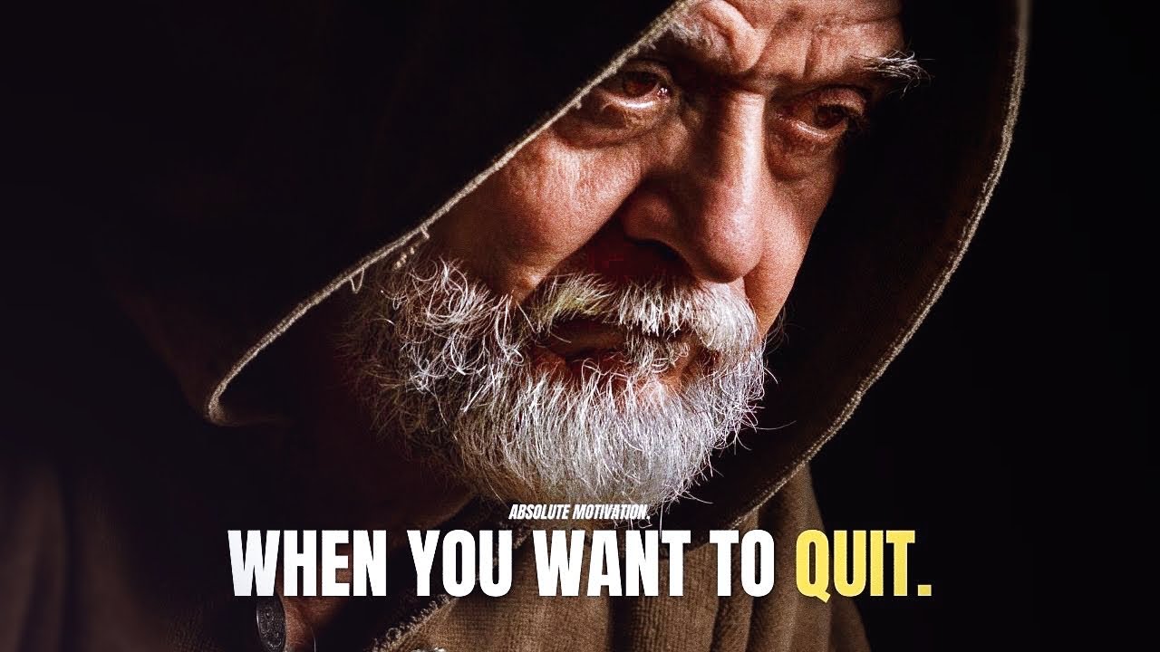 A motivational speech for when you feel like quitting, urging you not ...