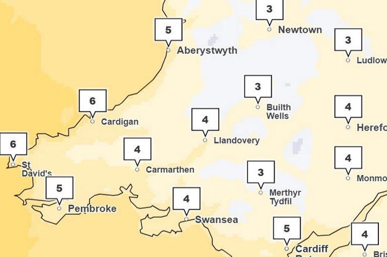 Met Office weather maps show how cold it will get in Wales this week ...