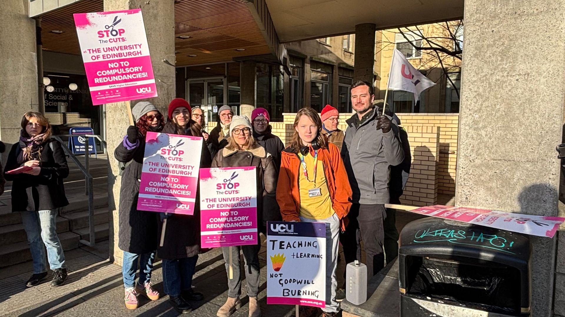 University staff walk out in latest strikes over £140m cuts