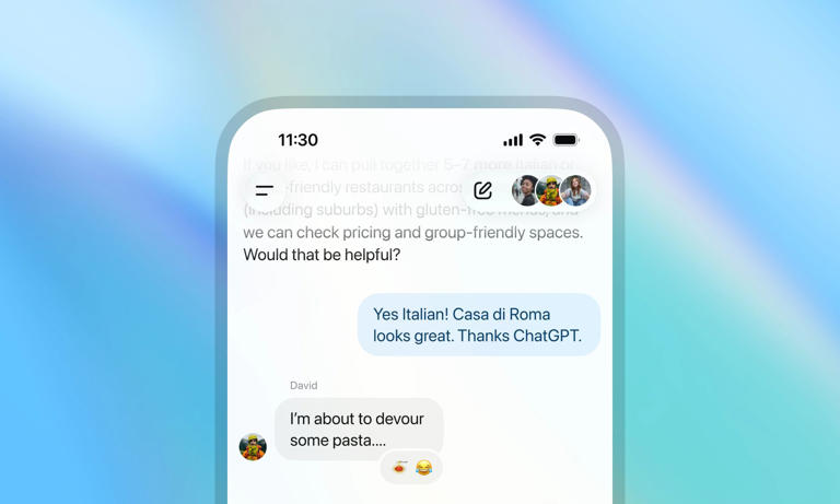ChatGPT adds group chats so you and your friends can talk to the AI ...