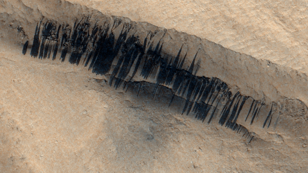 Mystery of 2 million black streaks on Mars may finally have been solved