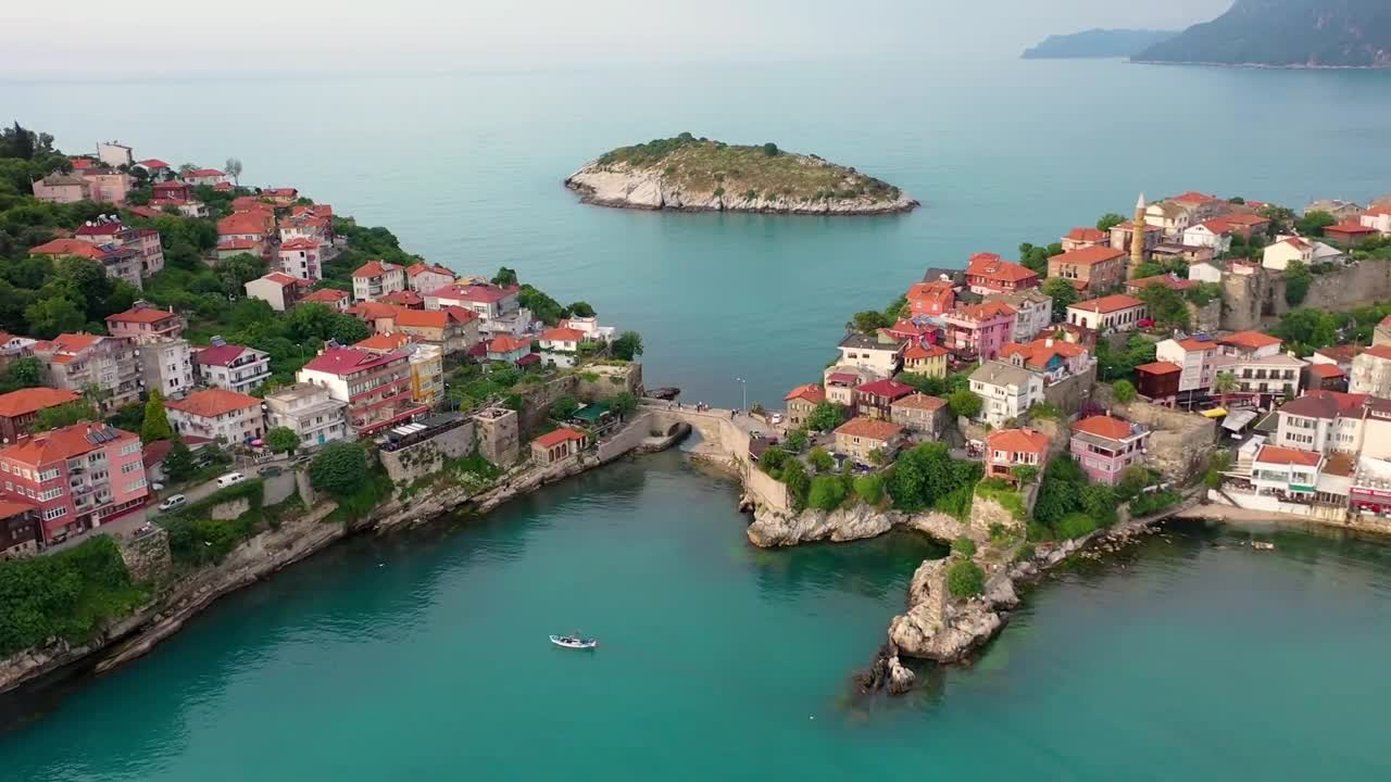 Amasra: Drone Flight Over Turkey's Black Sea Port Town