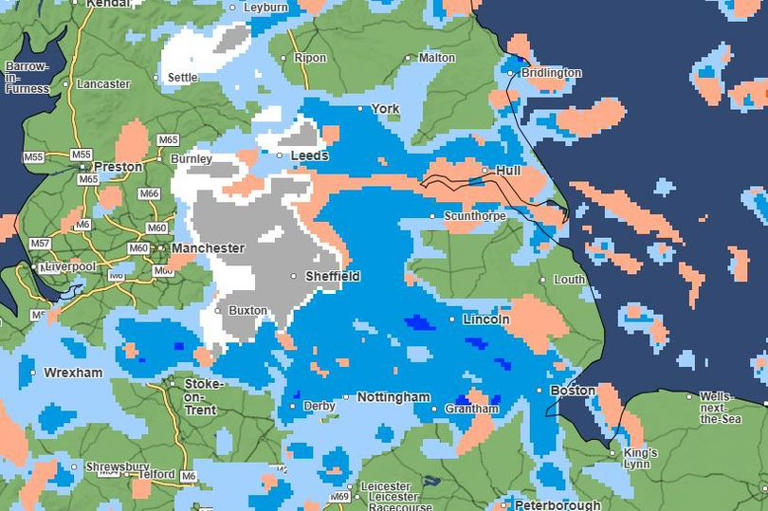 The areas of Greater Manchester where it will reach -2C this week as ...