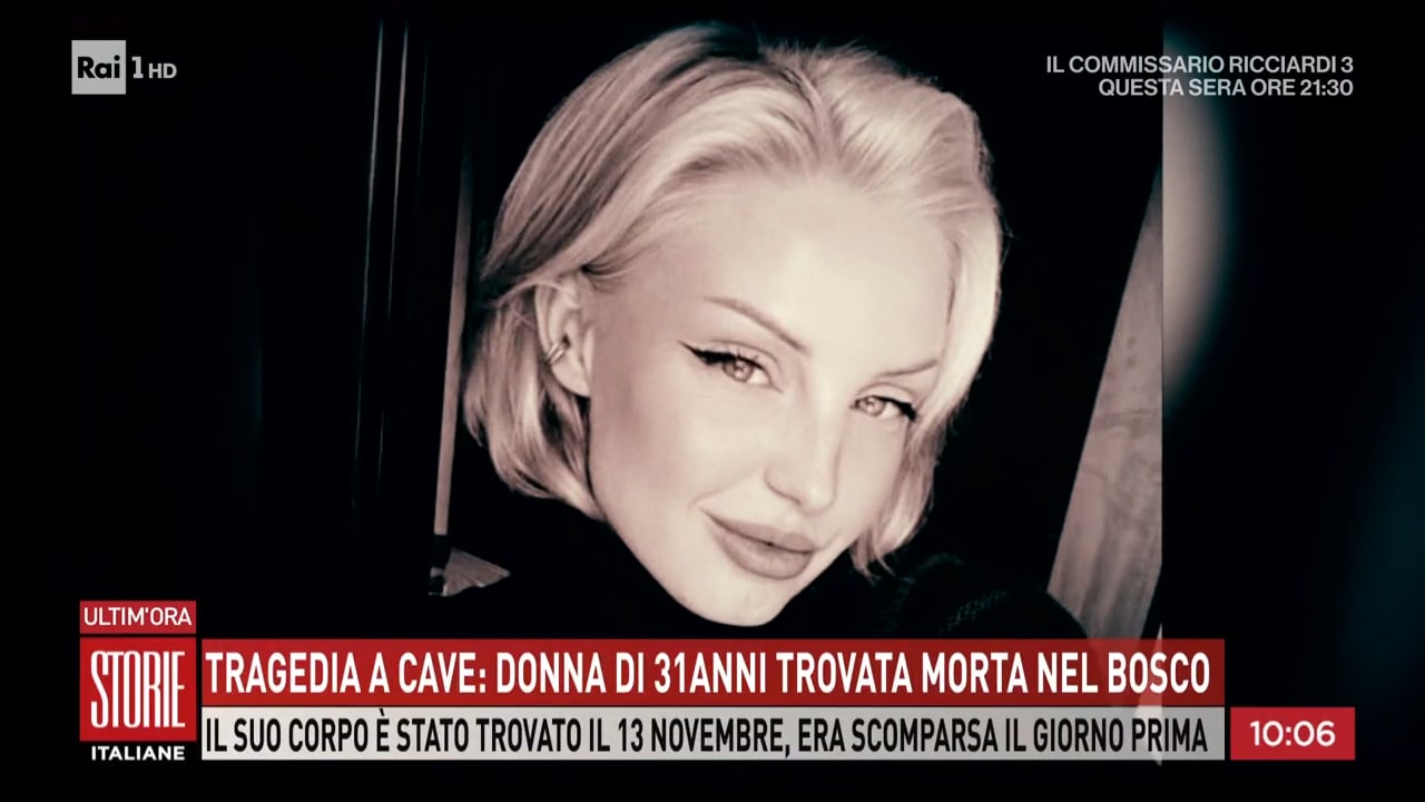 Axenia Manoli, trovata morta in un bosco a Cave - Storie italiane 17/11 ...