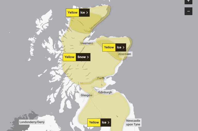 The areas of Greater Manchester where it will reach -2C this week as ...