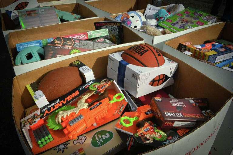 Photos: 12th annual Convoy for Tots delivers toys to SPAC