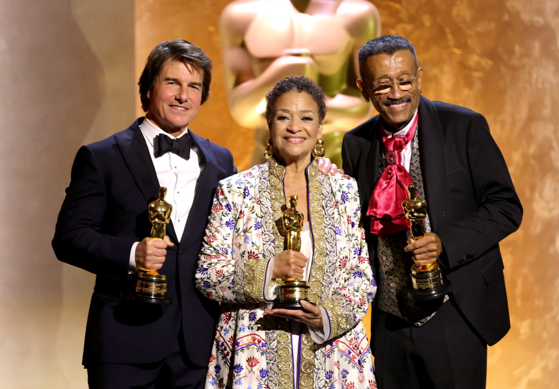 Tom Cruise celebrates his first Oscar win on the dance