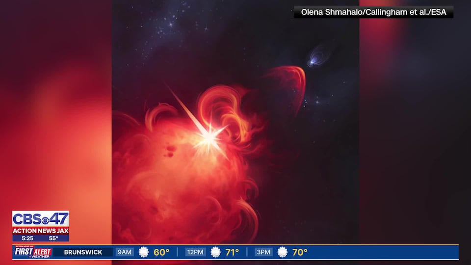 Giant explosion by star spotted beyond solar system