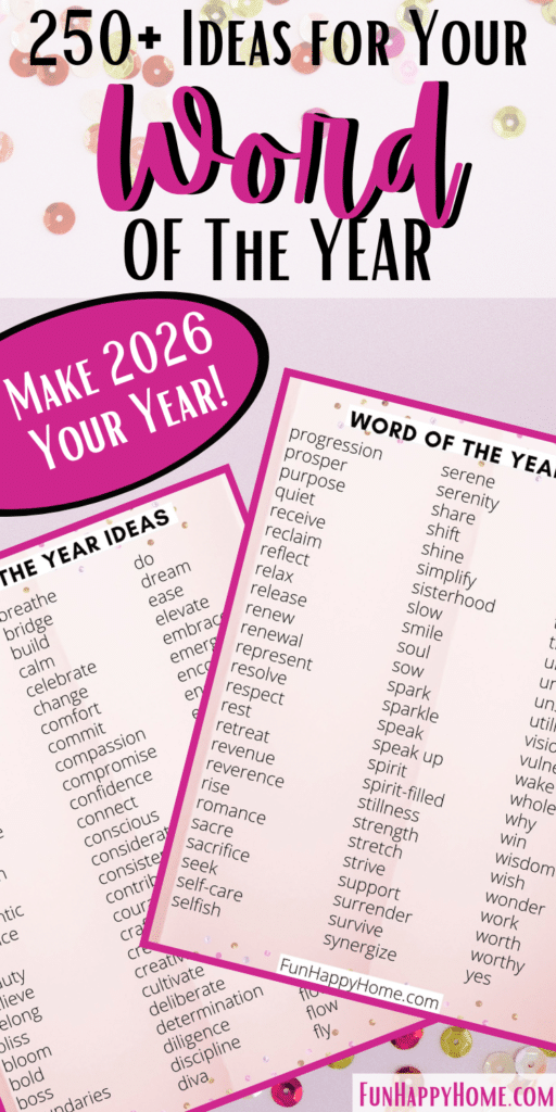 250+ Word of the Year Ideas for 2026 (Plus Definitions)