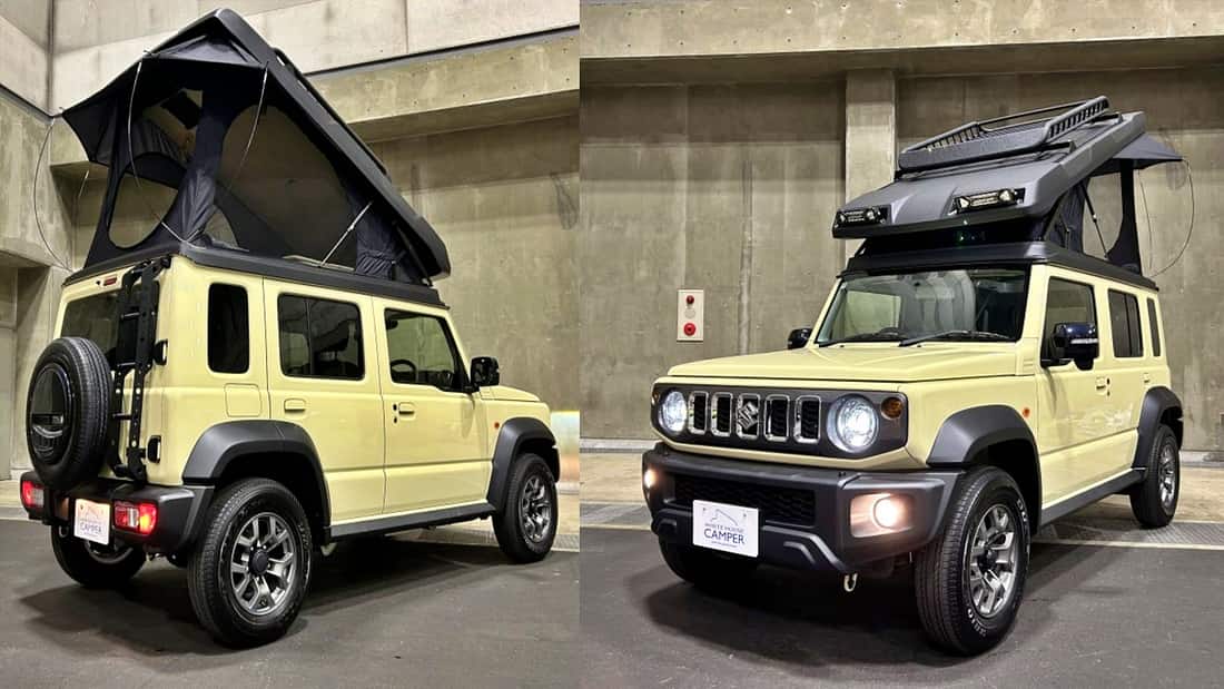 Suzuki Jimny Camper mit Aufstelldach: Günstiges Tiny House für Offroad ...