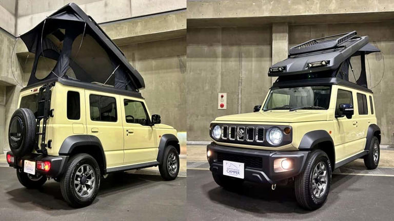 Suzuki Jimny Camper mit Aufstelldach: Günstiges Tiny House für Offroad ...