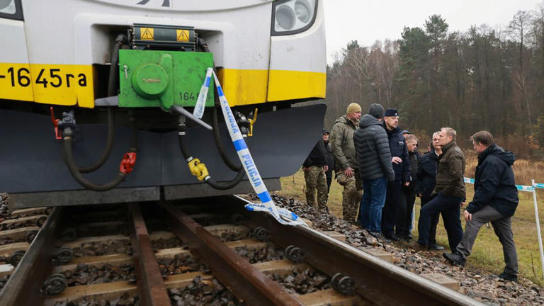 Poland blames Russia after rail track used to transport aid to Ukraine ...