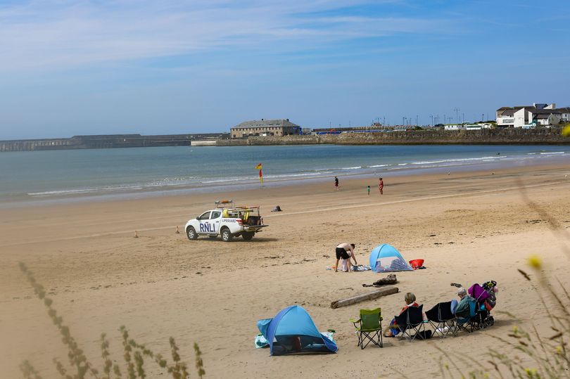 Shark fin sighted off Welsh resort's coast as one person says 'I'm not ...