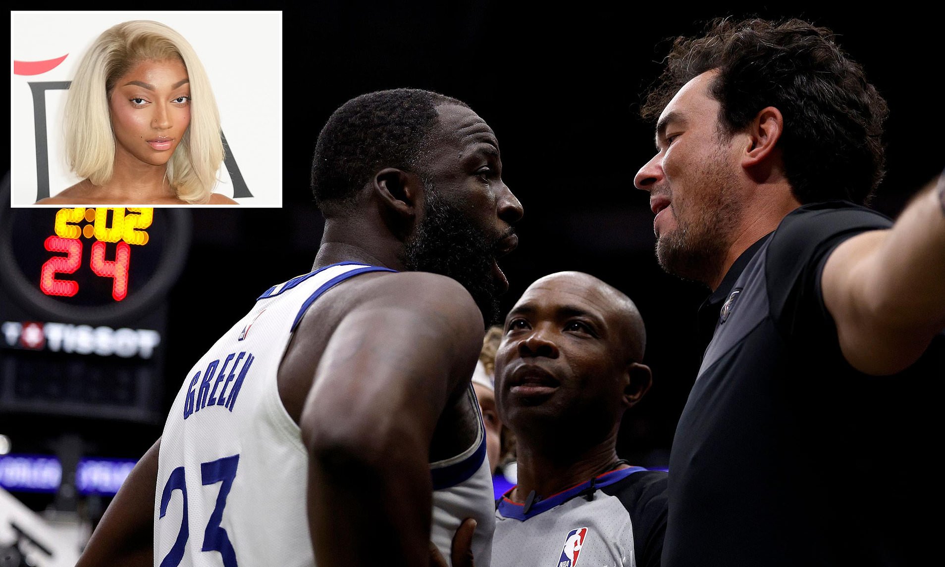 Draymond Green embroiled in courtside confrontation with NBA fan over ...