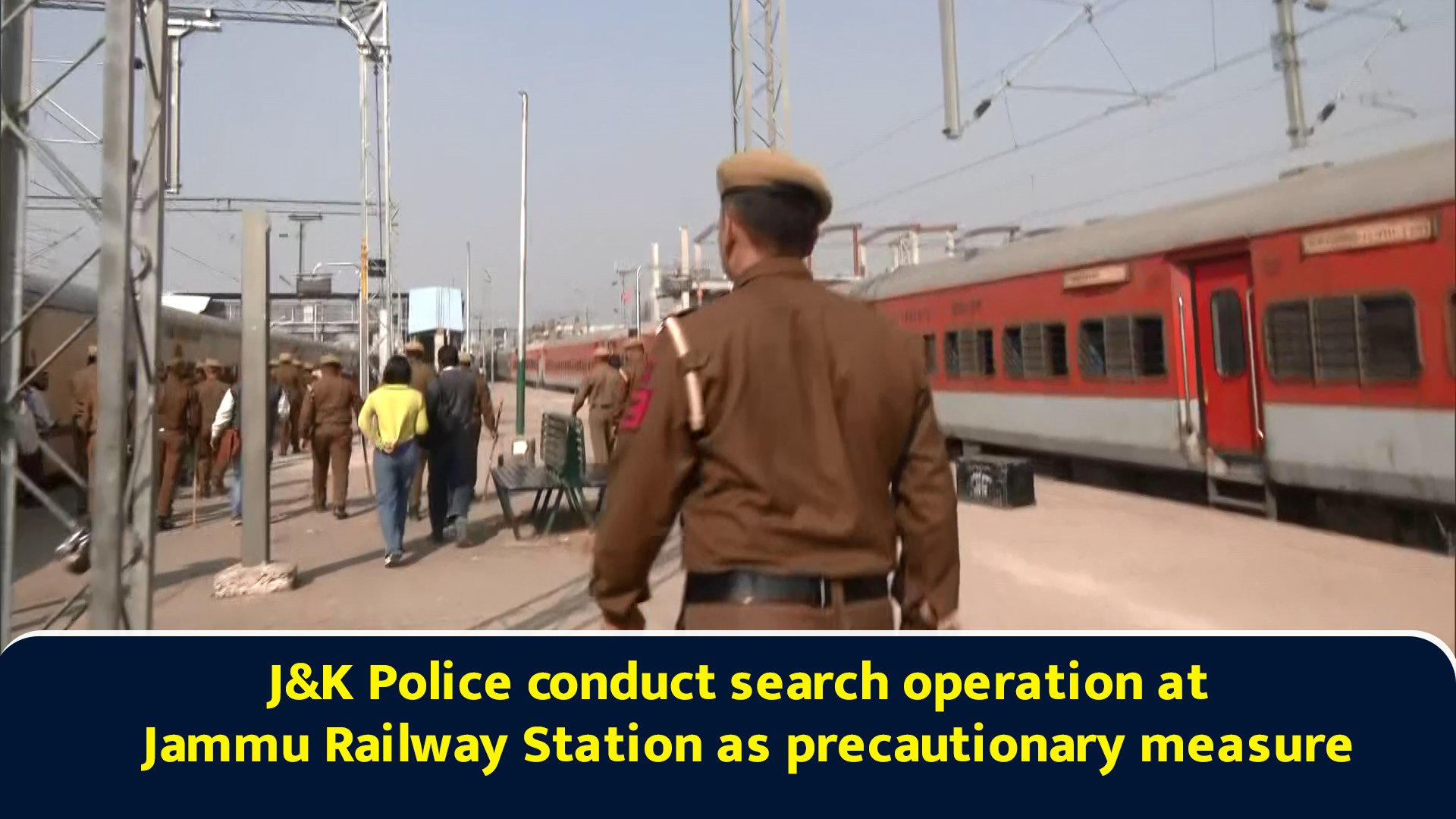 J&K Police conduct search operation at Jammu Railway Station as ...