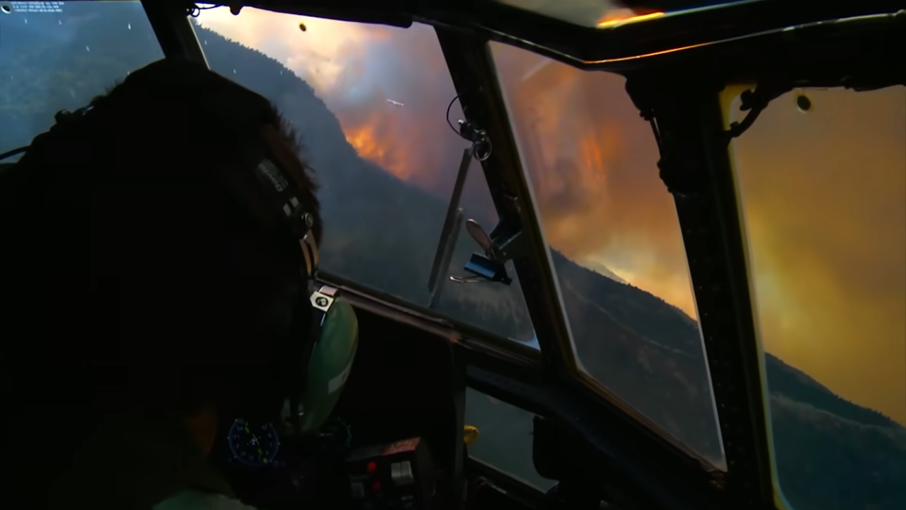 Watch the Air Force Transform a Cargo Plane Into a Wildfire Stopper