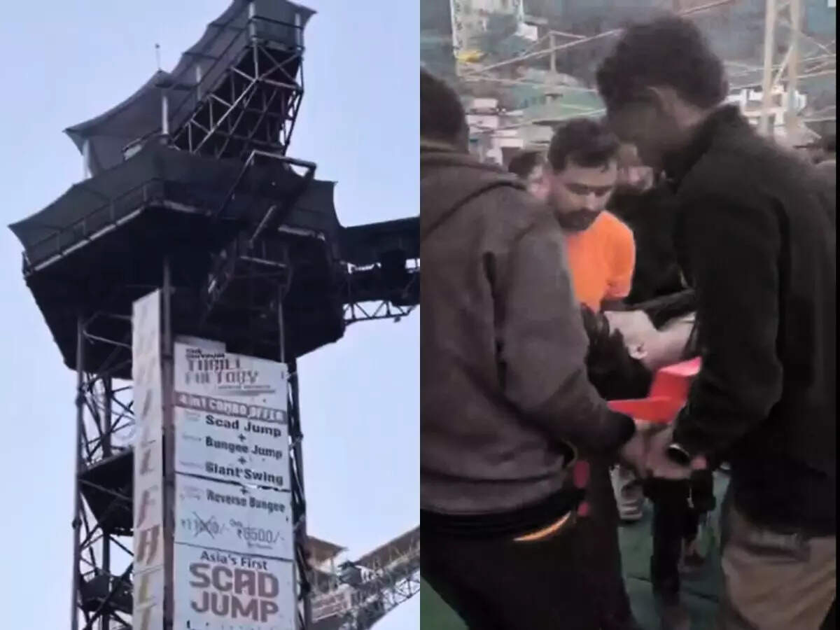 Shocking bungee jump horror in Rishikesh: rope snaps mid-air, tourist ...