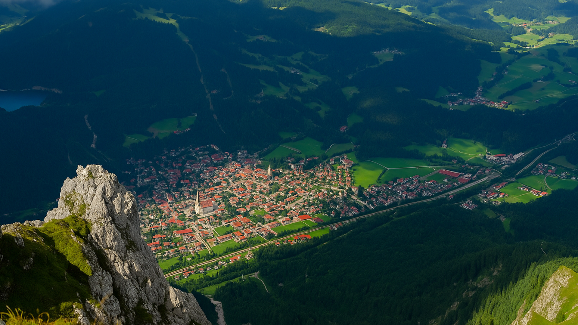 Mittenwald Germania: panorami dal Karwendelbahn (4K)